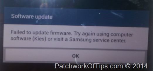 How To Fix Samsung Software Update – Failed To Update Firmware Error